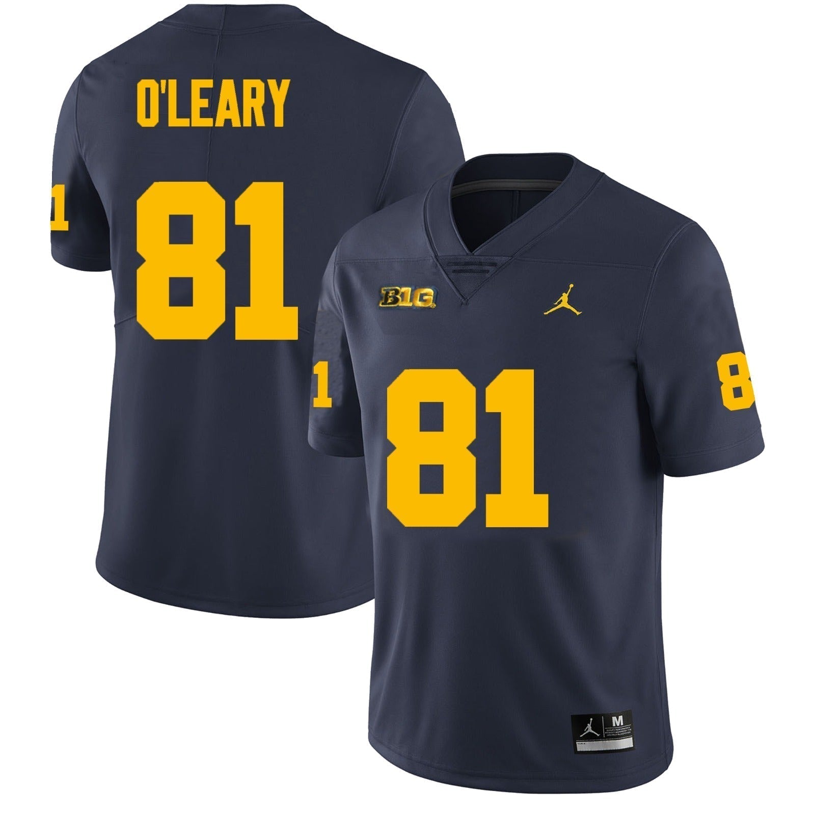 Men’s #81 Peyton O’Leary Michigan Wolverines Football Jersey – Nail Envy